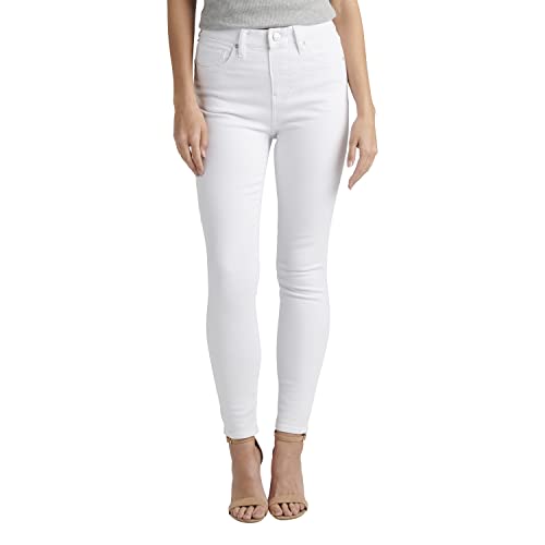 JAG Jeans Women's Valentina High Rise Skinny Pull-on Jeans-Legacy, White, 6