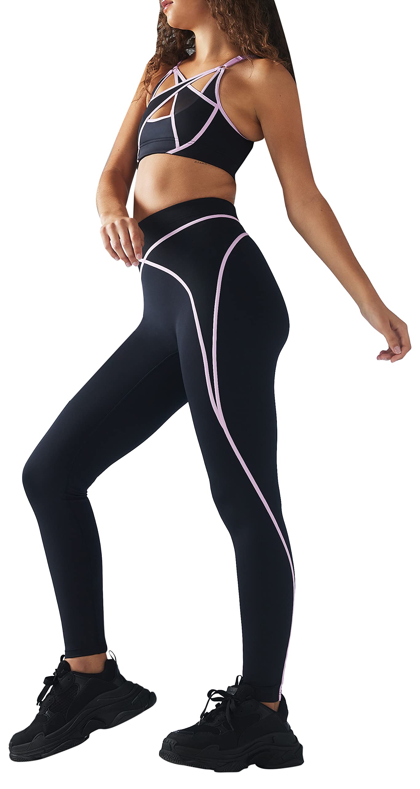 Savage X, Womens, X Mesh High-Waist Legging, Black Caviar, M