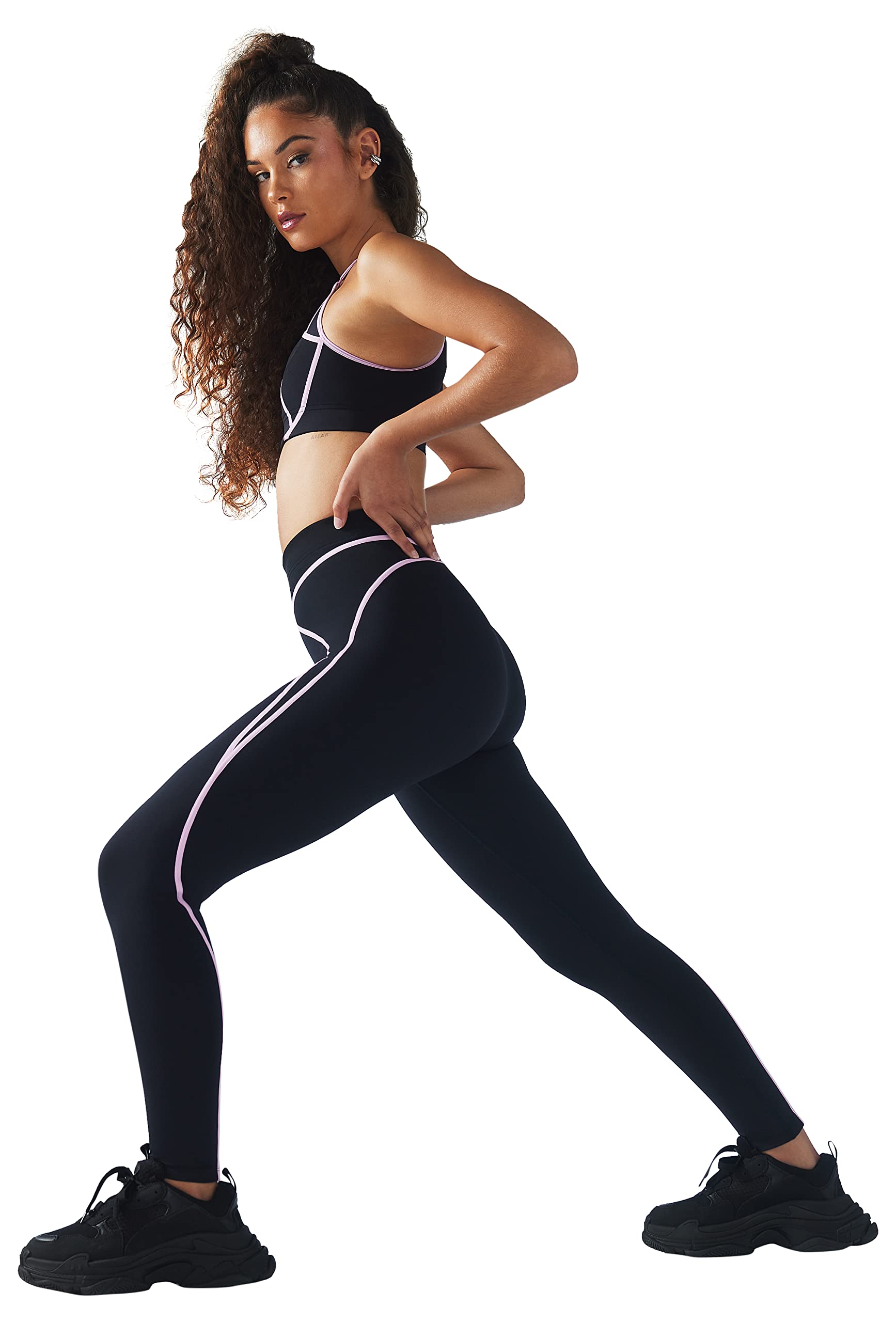 Savage X, Womens, X Mesh High-Waist Legging, Black Caviar, M
