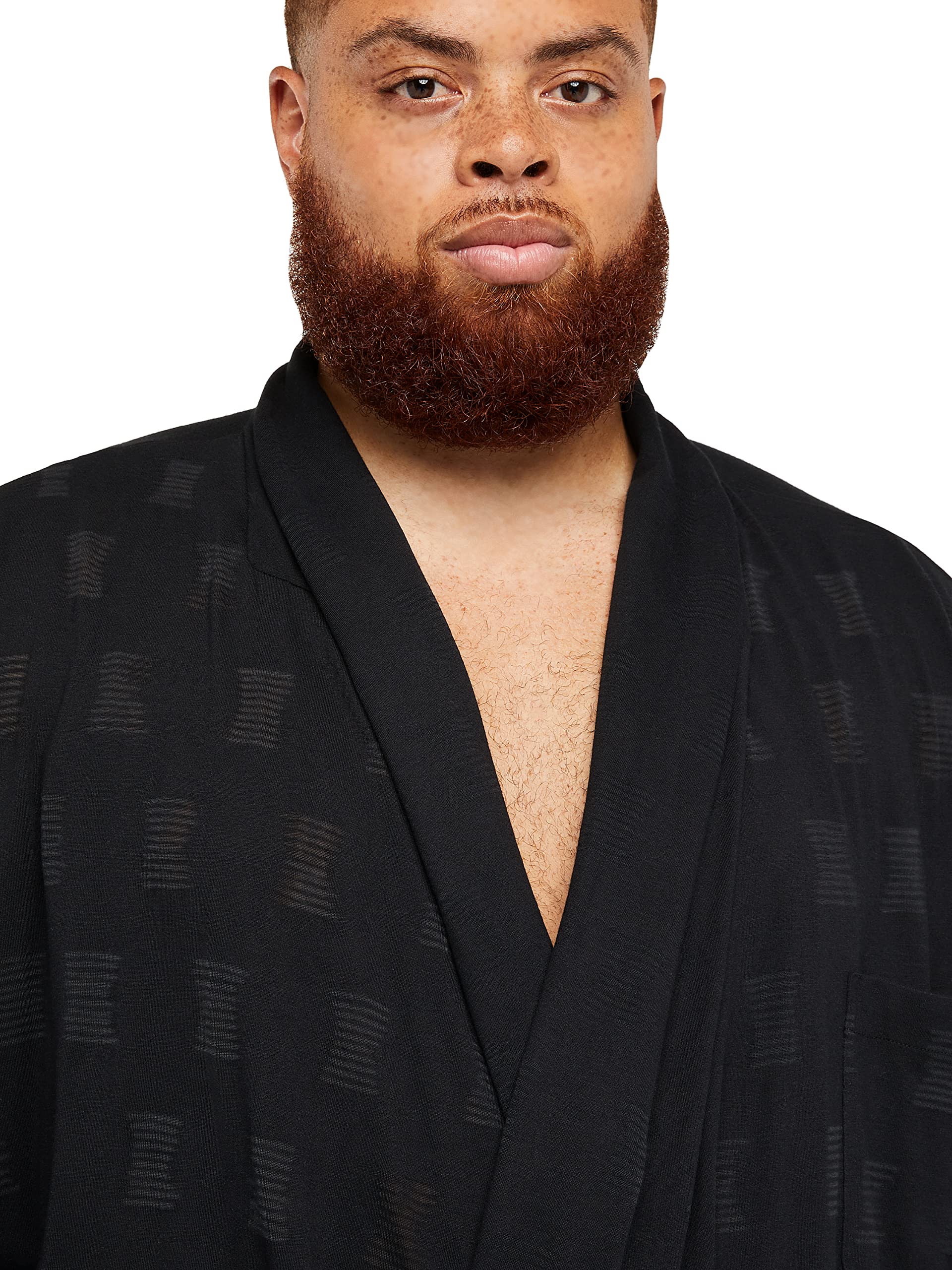 Savage X, Men's Sheer X Smoking Jacket, Black Caviar, M