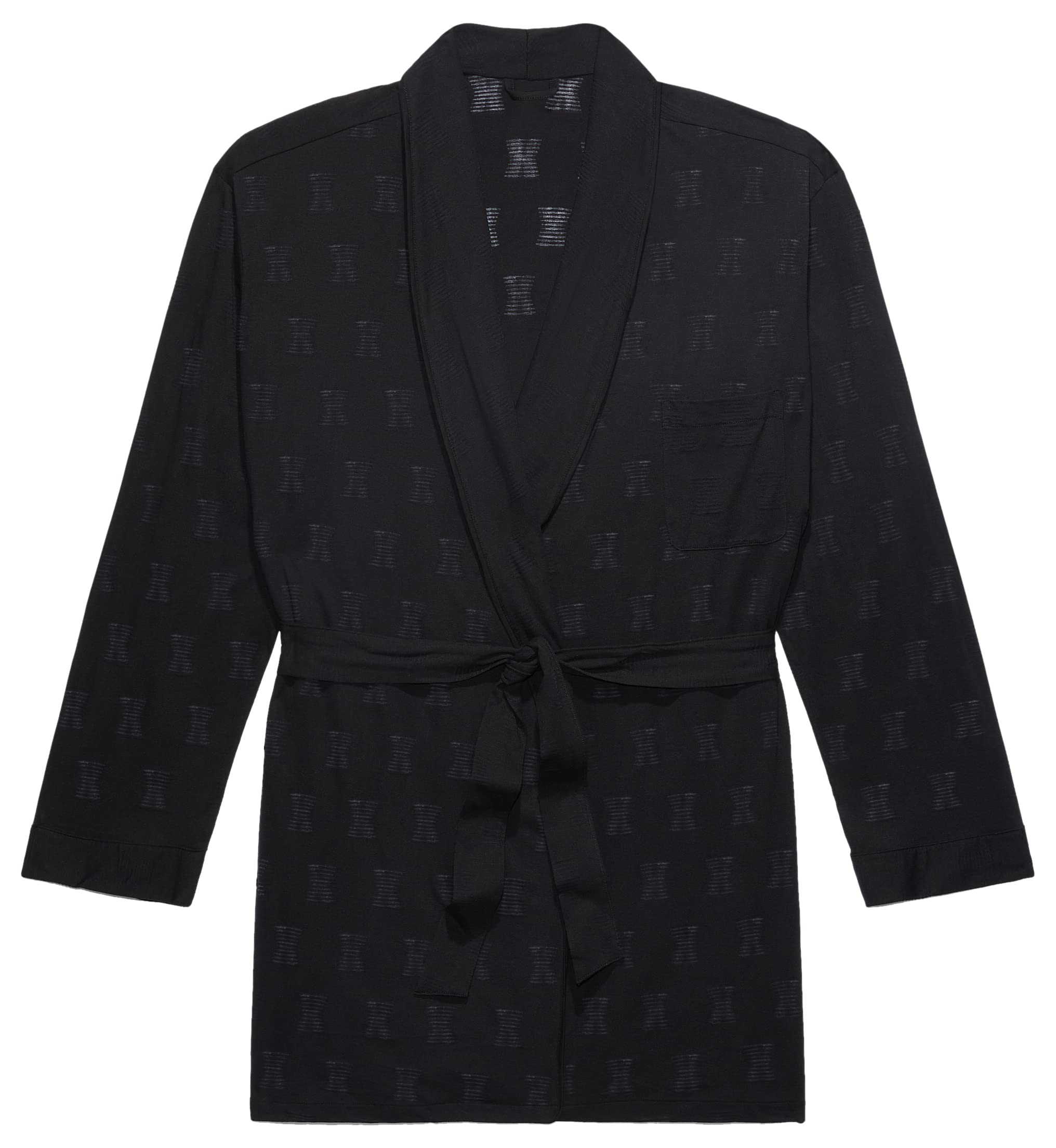 Savage X, Men's Sheer X Smoking Jacket, Black Caviar, M