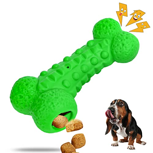 GNKIKO Dog Toys for Aggressive Chewers, Indestructible Dog Chew Toys for Large Medium Breed Dog, Interactive Dog Bone Toys, Durable Dog Chew Toys with Natural Rubber
