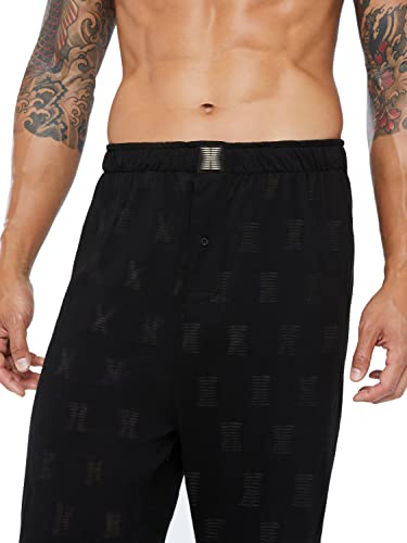 Savage X, Men's Sheer X Sleep Pant, Black Caviar, L