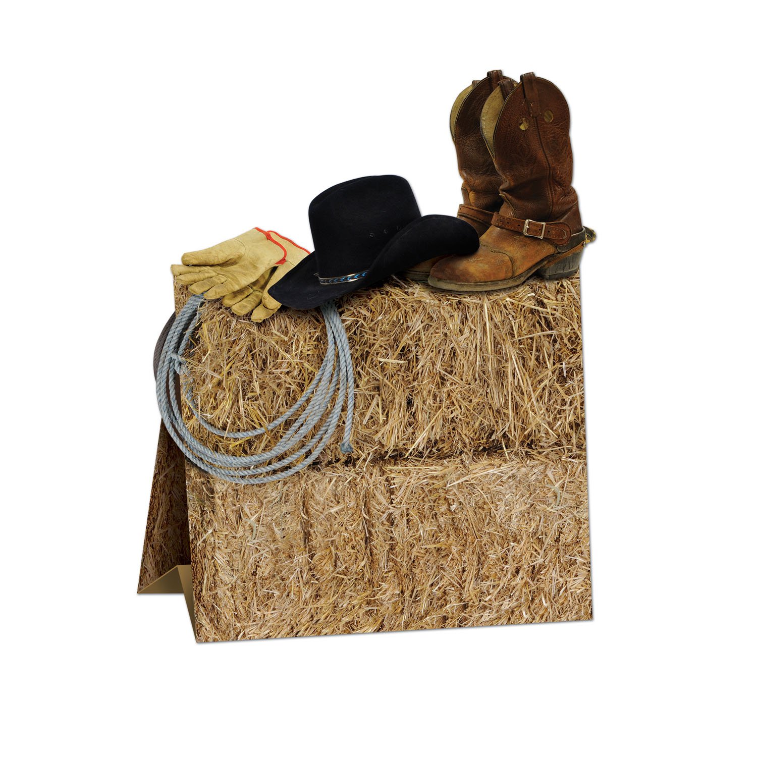 Beistle 3-D Western Centerpiece, 9.5" Tall - Desert-Themed Table Decoration for Cowboy Old Wild West Birthday Parties