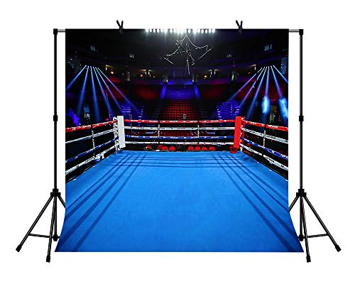 LYLYCTY 6x6ft Boxing Birthday Party Photography Backdrop Boxing Arena Sport Themed Background for Children Boy Portrait Birthday Party Decor Photo Booth Studio Props BJZYLY252