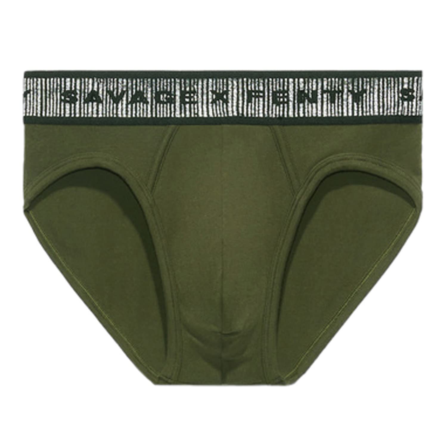 Savage X, Men's Going Platinum Briefs, Deep Forest Green, XL