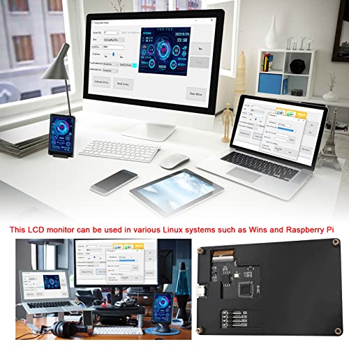 XIXIAN 3.5 Inch IPS LCD Monitor Display Computers Monitor CPU GPU Monitoring Sub-Screen Support Wins Linux System