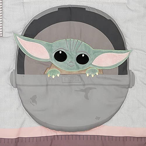 Lambs & Ivy Star Wars The Child Baby Yoda Nursery 3-Piece Baby Crib Bedding Set