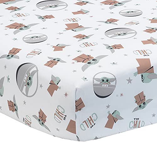 Lambs & Ivy Star Wars The Child Baby Yoda Nursery 3-Piece Baby Crib Bedding Set