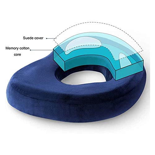 HHWKSJ Seat Cushion - Memory Foam Coccyx Cushion for Tailbone Pain - Office Chair Car Seat Cushion - Sciatica & Back Pain Relief