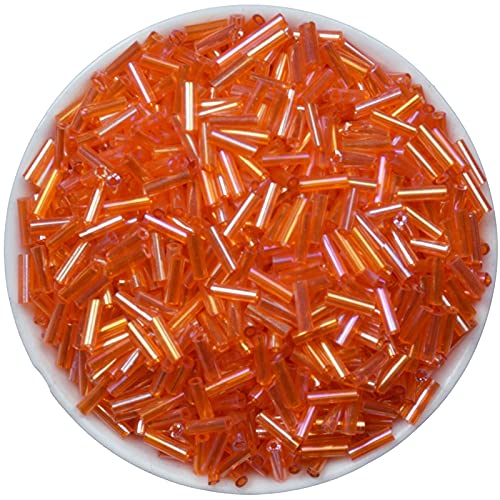 XUKY 2x6mm Multi Color Silver Lined Bugle Czech Glass Spacer Beads 500pcs/lot Austria Crystal Long Tube Beads For Jewelry Making-57955