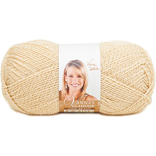 Lion Brand Yarn 861-170G Vanna's Glamour Yarn, Topaz