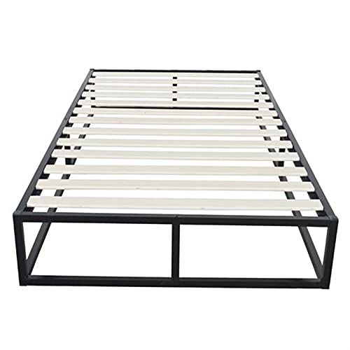 n/a Simple Basic Iron Bed Twin Size Black Bedroom Furniture for Bedroom
