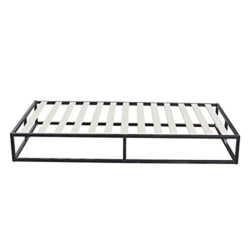 n/a Simple Basic Iron Bed Twin Size Black Bedroom Furniture for Bedroom