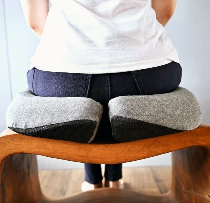 Khan Soul Goodz Memory Foam Pressure Relief Seat Cushion for Long Hours Sitting. Perfect for Car, Office/Home Chair, Wheelchair. Provides