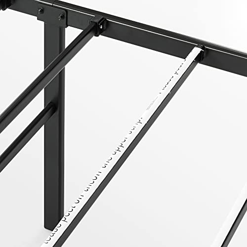 Best Price -Mattress 18 Inch Metal Platform Bed, Heavy Duty Steel Slats, No Box Spring Needed, Easy Assembly, Black, Queen