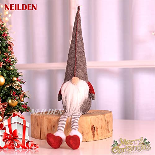 NEILDEN 3pcs Swedish gnome, Chirstmas Plush Toy, Scandinavian Style Decor, Dangle Leg Shelf sitters