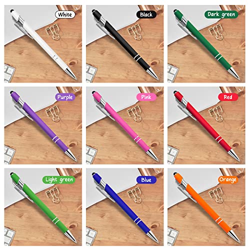 Westpearl Personalized Pen 50pack Bulk,Custom Ballpoint Pens with Engraved Business Name Message Logo, Soft Black Ink Stylus with Touch Metal Office,Gift for Anniversaries, Graduations, Birthdays