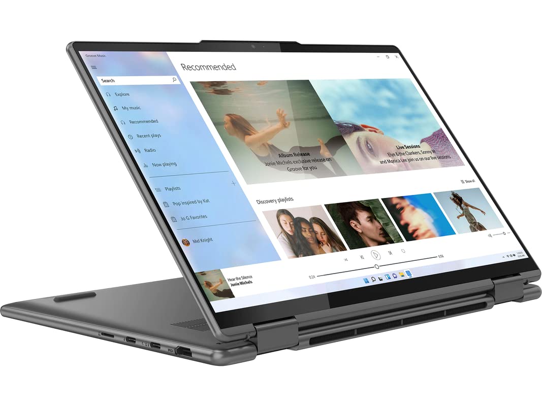 Lenovo 2022 Yoga 7i 14" 2.2K Touch 2-in-1 Laptop, Intel Evo Platform Core i5-1235U, 8GB RAM, 1TB PCIe SSD, Iris Xe Graphics, Backlit Keyboard, Fingerprint Reader, Win 11, Grey, 32GB USB Card