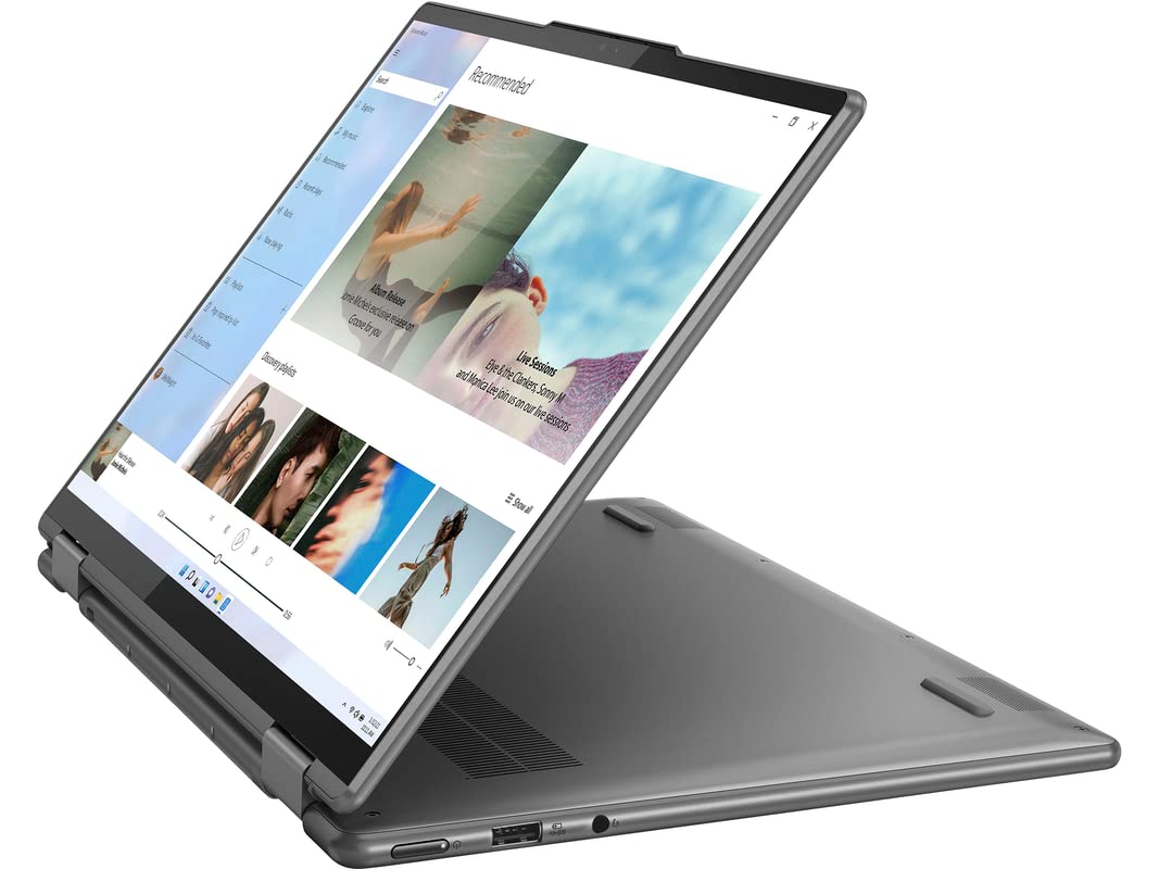 Lenovo 2022 Yoga 7i 14" 2.2K Touch 2-in-1 Laptop, Intel Evo Platform Core i5-1235U, 8GB RAM, 1TB PCIe SSD, Iris Xe Graphics, Backlit Keyboard, Fingerprint Reader, Win 11, Grey, 32GB USB Card