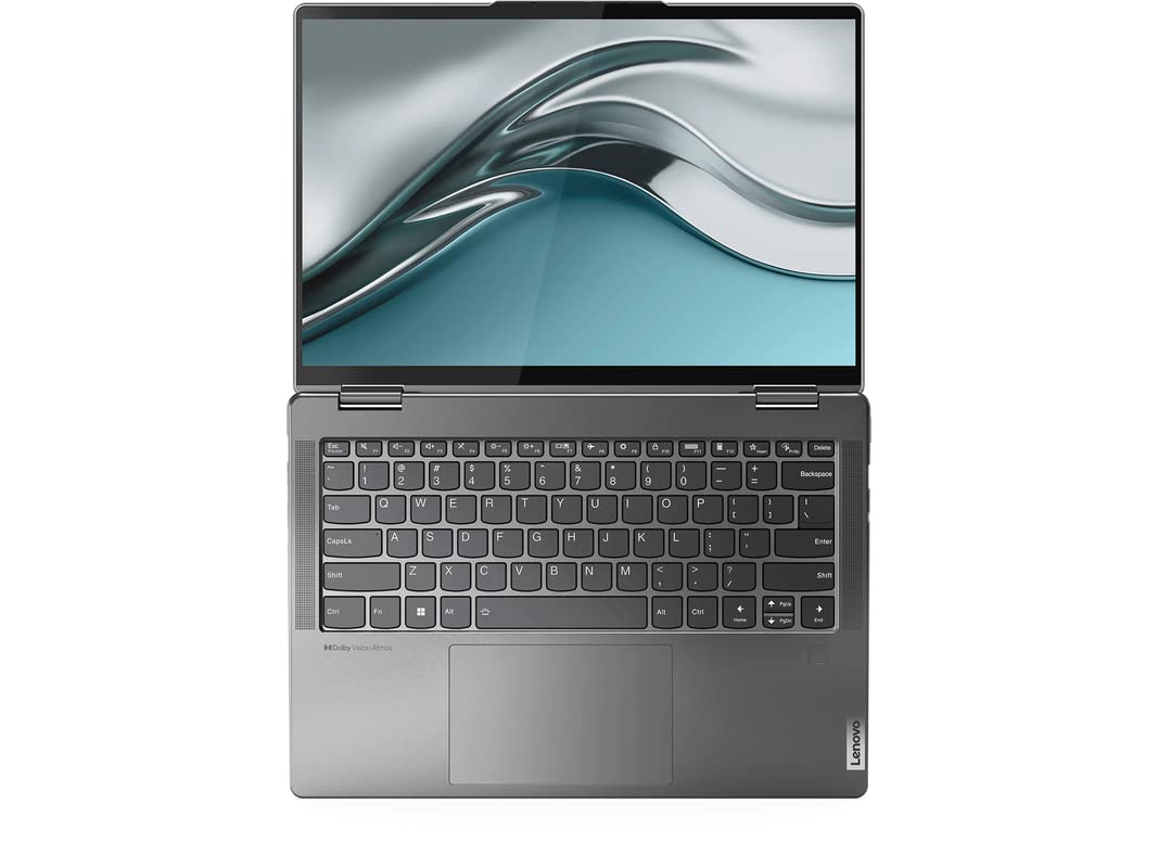 Lenovo 2022 Yoga 7i 14" 2.2K Touch 2-in-1 Laptop, Intel Evo Platform Core i5-1235U, 8GB RAM, 1TB PCIe SSD, Iris Xe Graphics, Backlit Keyboard, Fingerprint Reader, Win 11, Grey, 32GB USB Card