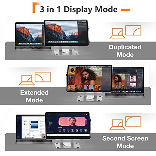 FLYTOCCA 15.6" Touchscreen Portable Monitor, 10-Point Touch Screen Monitor, 1080P FHD IPS External Monitor Display Screen for Laptop PC Phone Mac Xbox PS5/PS4 Switch