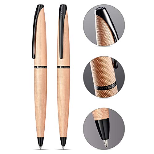 Cross ATX Refillable Ballpoint Pen, Medium Ballpen, Includes Premium Gift Box - Rose Gold