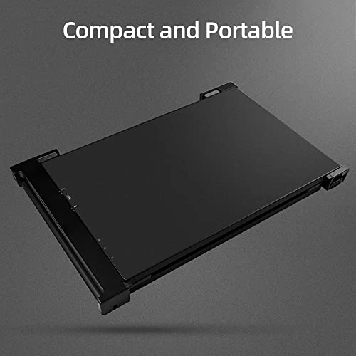 BUZHI 15 inch Portable Triple-Screen Monitor Laptop Expansion Screen 1920 * 1080 Resolution Easy Installation for 15-17 inch Laptop,Monitor