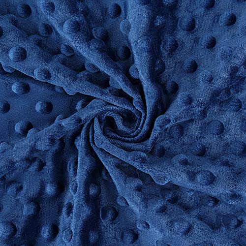 BlueSnail Super Soft Stretchy Fitted Minky Crib Bed Sheet for Standard Crib and Toddler Mattress (Navy)