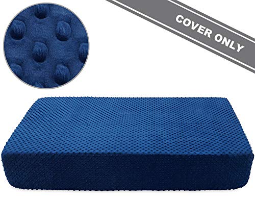 BlueSnail Super Soft Stretchy Fitted Minky Crib Bed Sheet for Standard Crib and Toddler Mattress (Navy)