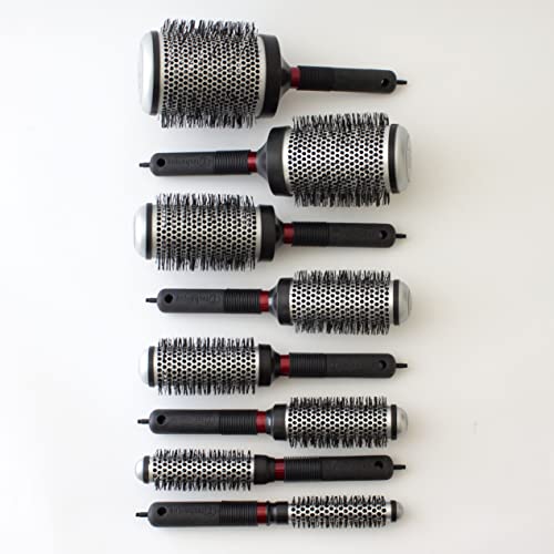 Cricket Technique #310 1โ Thermal Hair Brush Seamless Barrel Styling Hairbrush Anti-Static Tourmaline Ionic Bristle for Blow Drying Curling All Hair Types