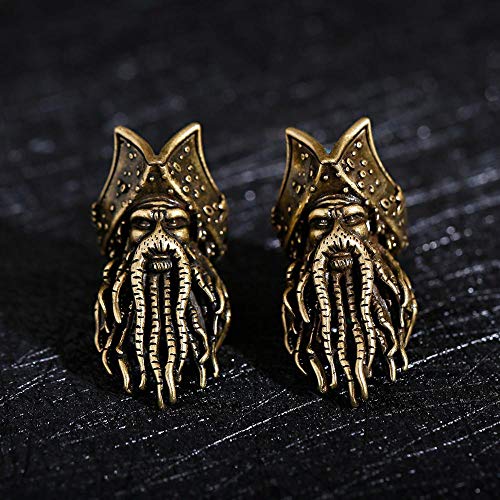 NGOANSK6688 1 Piece/Lot Silver Color Spacer Beads Long Beard Accessories for Bracelets Jewelry Gifts (BD636-1)