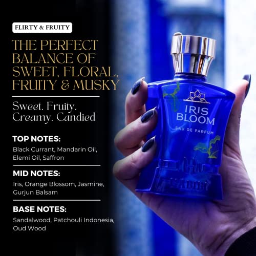 H HABIBI Iris Bloom Find Your Signature Scent with this Luxury EDP - Eau de Parfum Women's Fragrance - Unique & long-lasting Perfumes for Women, Made of Rare Exotic Notes - 2.5 fl oz