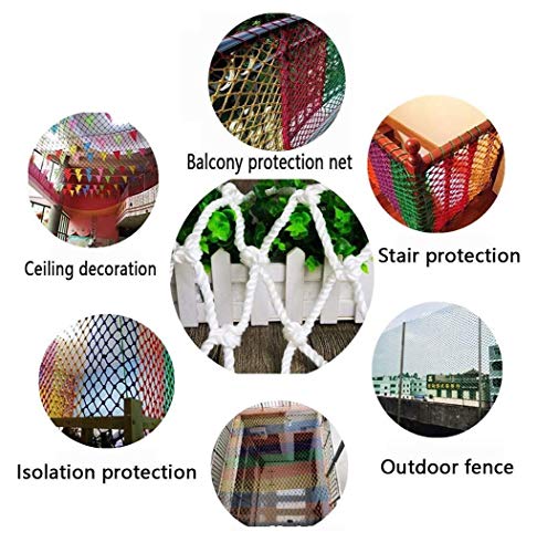 SJIAMJJ Hemp Rope Net Child Safety net Cargo Net, Cat Safety Net, Child and Baby Anti-Fall Net, Safe Railway Net, Car Net, Balcony, Stairs, Railing, Fence, Terrace 1x3m (Size : 45M(1316ft))