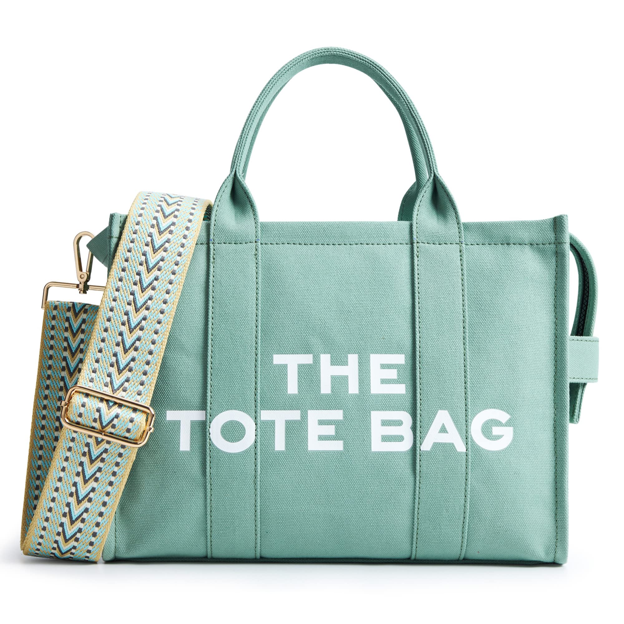 Fancy Forest The Tote Bag for Women tote purse with Zipper, Faux Leather/Canvas tote bags Shoulder Bag Crossbody Handbag