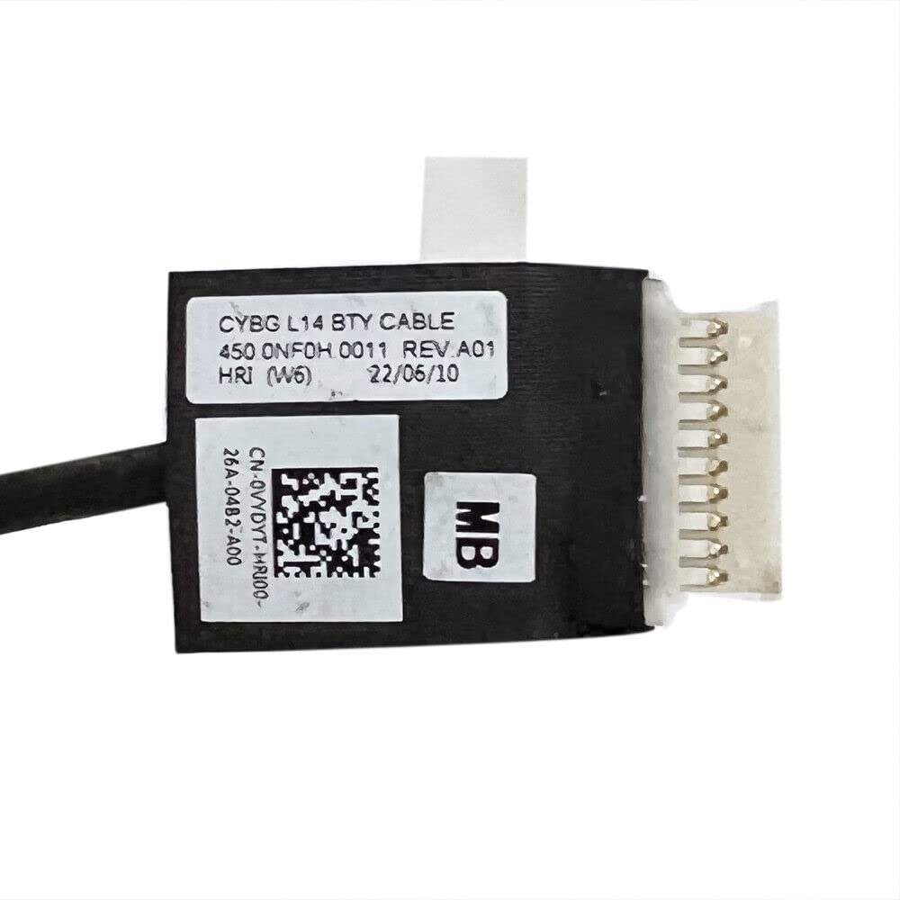 Huasheng Suda Battery Power Cable Connector Line/Wire Replacement for Dell Latitude 3520 3521 3420 E3420 E3520 07VDCD VYDYT 0VYDYT 450.0NF0H.0001 450.0NF0H.0011 450.0NF0C.0001 Battery Cable