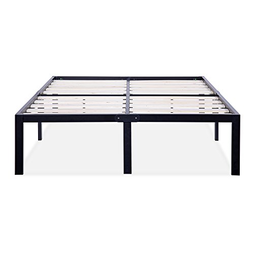 SLEEPLACE 14 Inch ST-3000 Ultra 3 Inch Wood Slat Bed Frame, King