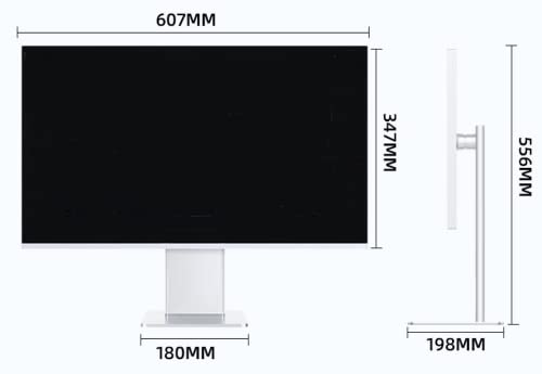 QianZi 3-Sided Borderless 27" Monitor with Audio - Aluminum Casing, 2560 * 1440(2K180Hz),Type-C 65W, Split Screen Lift and Rotate