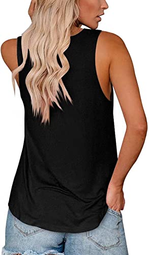 SAUKOLE Women's Sleeveless Yoga Workout Tank Tops Star tie dye Racerback Cute Printed Loose Fit Running Exercise T-Shirt