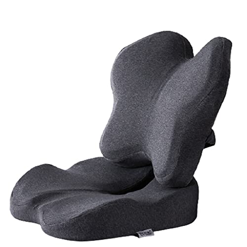 Cojín de Asiento Chair Cushion Contoured Posture Corrector Lower Back&Tailbone Pain Relief Chair Pad Seat Cushion Pillow for Office Chair for Pressure Relief (Color : Black, Size : Male)