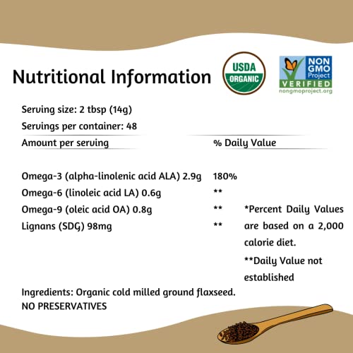Spectrum Essentials Organic Ground Premium Flaxseed, 24 Oz