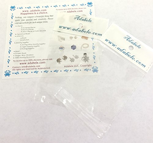 100pcs Adabele Grade A 12mm (0.47 Inch) Crystal Rhinestone Rondelle Spacer Beads (Large Hole 6mm) Sterling Silver Plated Brass Round Metal Beads CF5-12