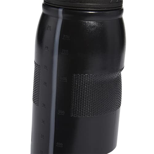 adidas unisex adult 750 Ml (28 Oz) Stadium Refillable Plastic sports water bottles, Black/White, One Size US