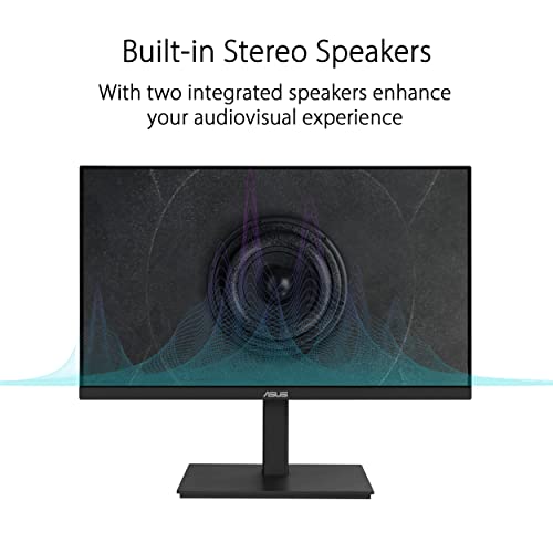 ASUS 27” 1080P Docking Monitor (VA27ECPSN) – Full HD, IPS, 75Hz, Adaptive-Sync, Speakers, Eye Care (Renewed)