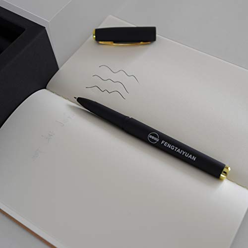 Fengtaiyuan P18, 0.5mm Black Gel Pens, Gel Ink Rollerball Pens for Office, Extra Point, Matt Type, 18 Pack