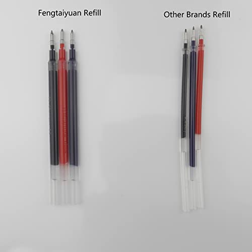 Fengtaiyuan P18, 0.5mm Black Gel Pens, Gel Ink Rollerball Pens for Office, Extra Point, Matt Type, 18 Pack