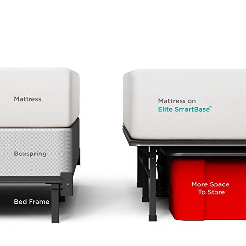 ZINUS SmartBase Super Heavy Duty Mattress Foundation with 2200lbs Weight Capacity / 14 Inch Metal Platform Bed Frame / No Box Spring Needed / Sturdy Steel Frame / Underbed Storage, Twin