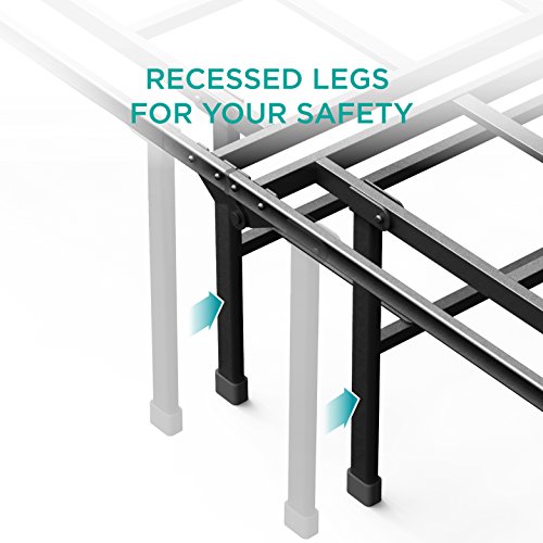 ZINUS SmartBase Super Heavy Duty Mattress Foundation with 2200lbs Weight Capacity / 14 Inch Metal Platform Bed Frame / No Box Spring Needed / Sturdy Steel Frame / Underbed Storage, Twin