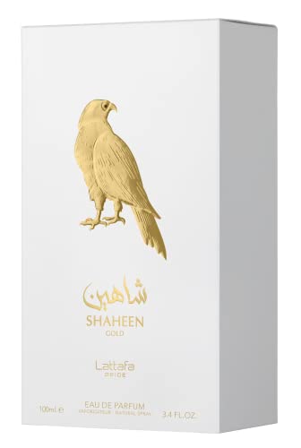 Lattafa Perfumes Shaheen Gold EDP - Eau de Parfum 100ml(3.4 oz) Unisex | Pineapple, Grapefruit, Fig, Tonka, 1