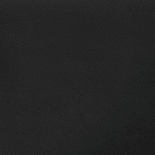 Penau Bed Frames Box Spring Bed with Mattress Black 53.9"x74.8" Faux Leather Bed Risers with Headboard for Bedroom